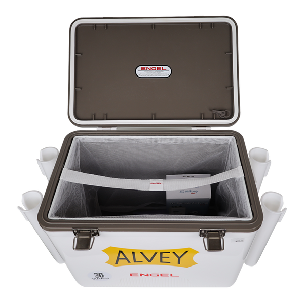 Alvey Engel Cooler Box + Rod Holders - Alvey Australia