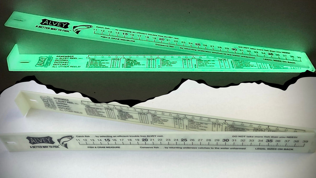 Fish Measure Ruler, Glow - 80cm - Alvey Australia
